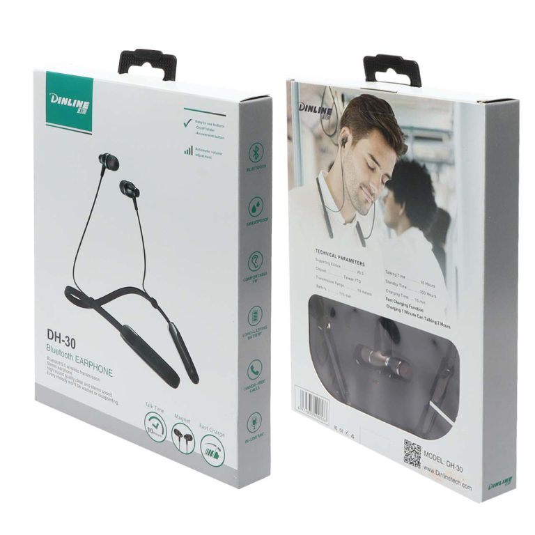 هدفون گردنی بی سیم دینلاین مدل DINLINE | DH-30 - بازرگانی ماکسیس-ایران ماکسیس