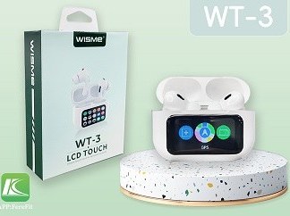 ایرپاد نمایشگردار هوشمند مدل Wisme WT - 3 LCD Display Wireless Earbuds / Airpods | WT-3 ...