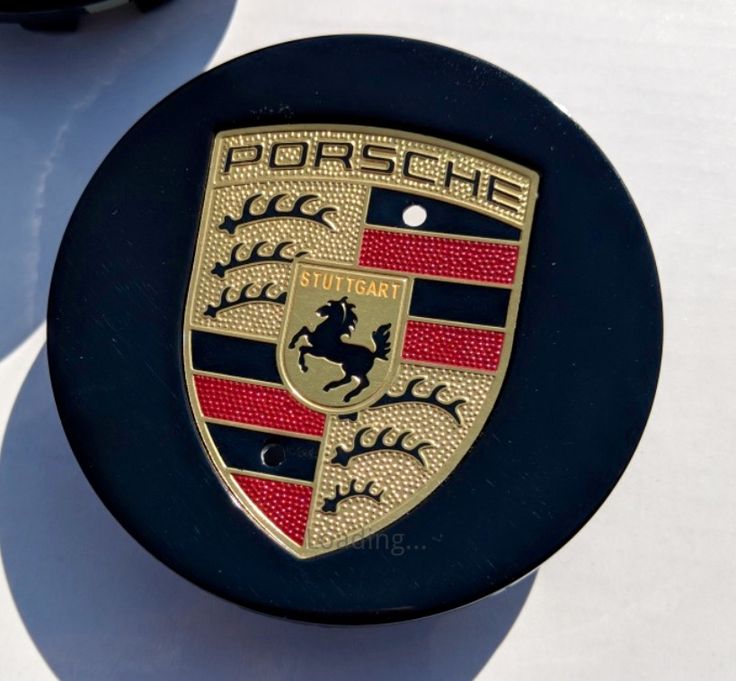قالپاق رینگ پورشه | Porsche Wheel Center Caps Color Logo Crest Set ...