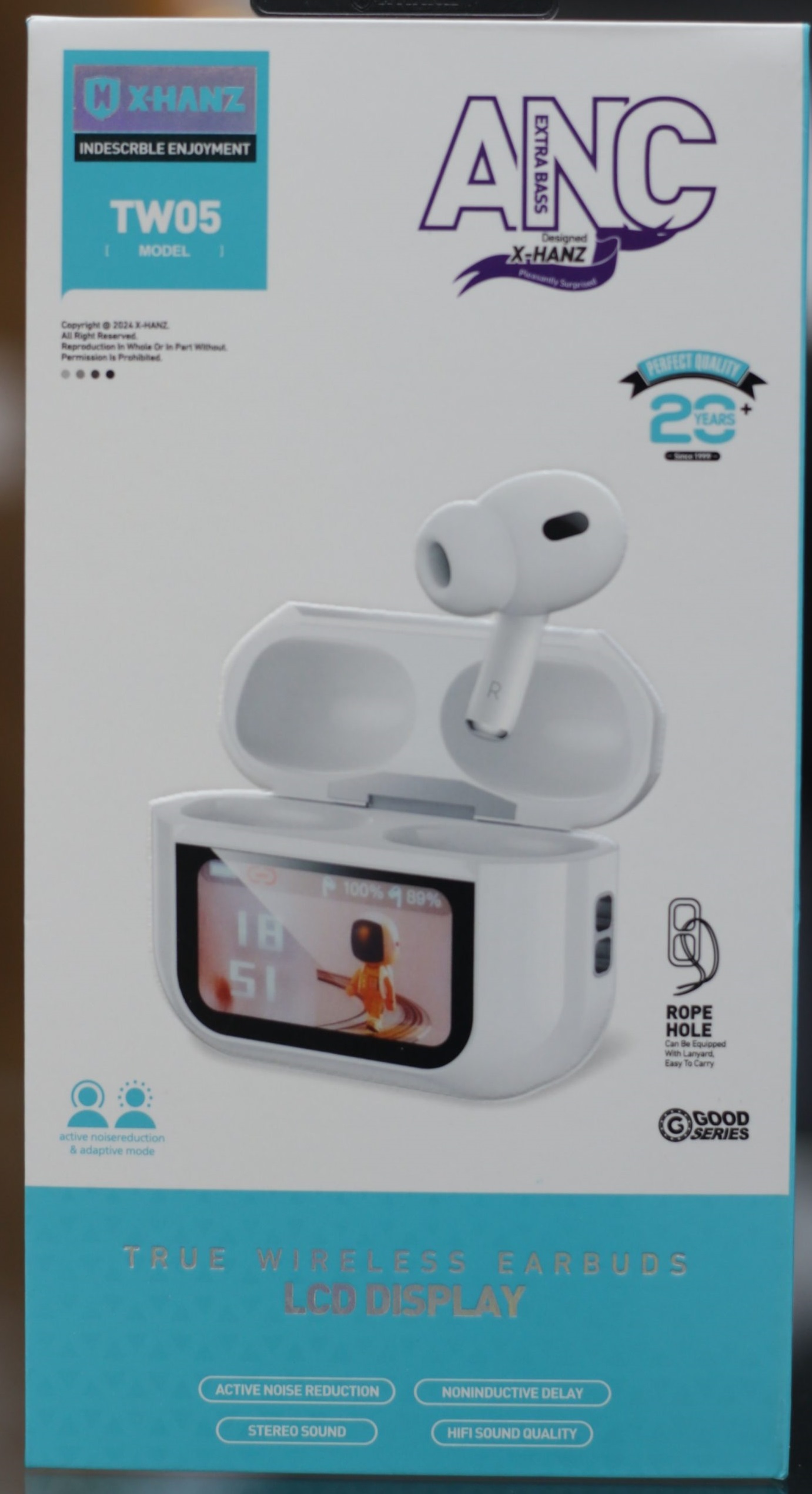 ایرپاد طرح پرو ۲ اپل XHANZ مدل TW05 با نمایشگر | Air Pods - بازرگانی ماکسیس-ایران ماکسیس